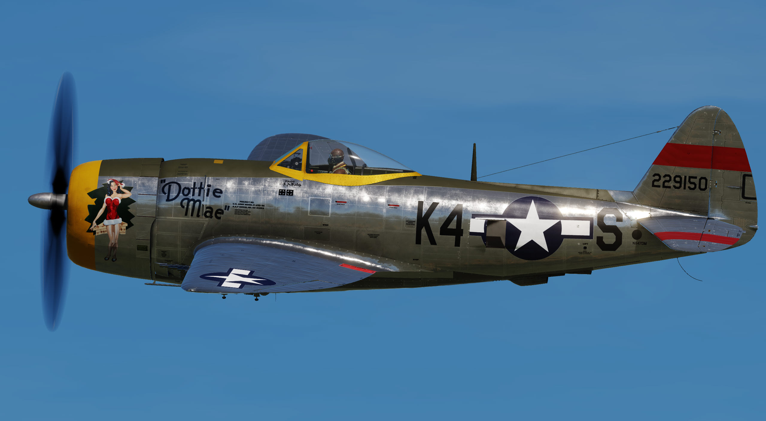 Flying legends P-47 "Dottie Mae"